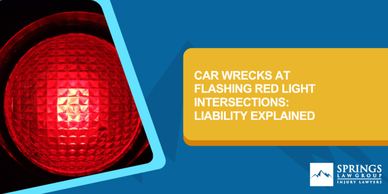Car Wrecks At Flashing Red Light Intersections: Liability Explained