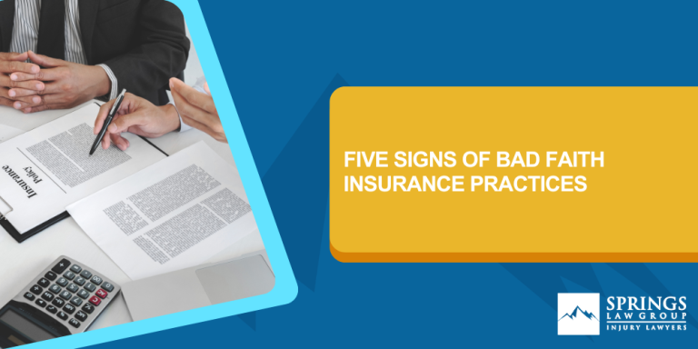 Five Signs Of Bad Faith Insurance Practices
