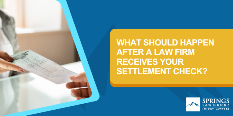 What Should Happen After A Law Firm Receives Your Settlement Check?