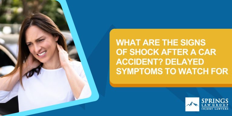 What Are The Signs Of Shock After A Car Accident? | Springs Law Group
